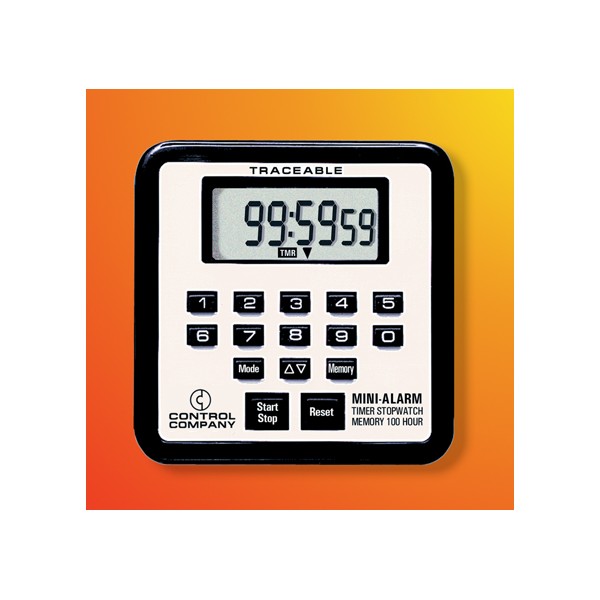 5021 Traceable® 100-Hour Mini-Alarm/Stopwatch - Instruparts Engineering